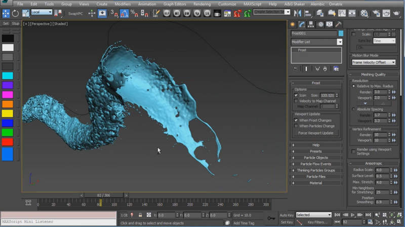 Fluid following path with ThinkingParticles tutorial - CGPress