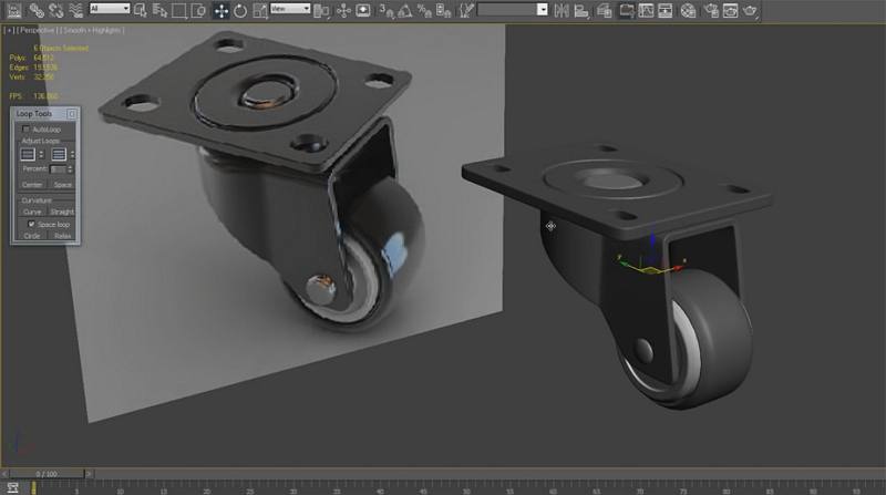 Modeling a caster wheel – CGPress