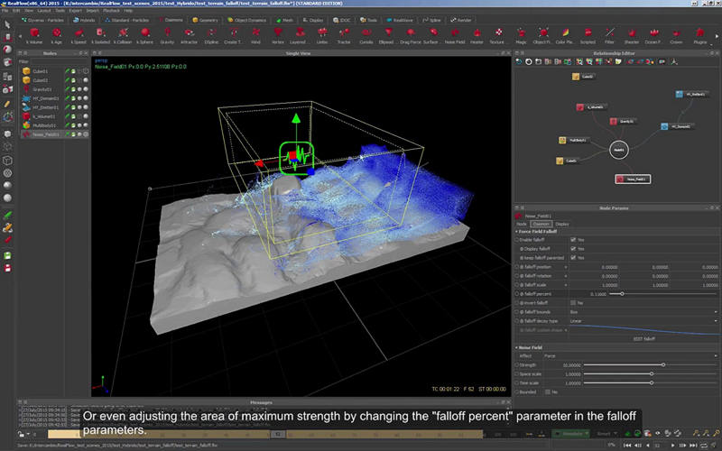Using RealFlow’s falloff feature for daemons tutorial - CGPress