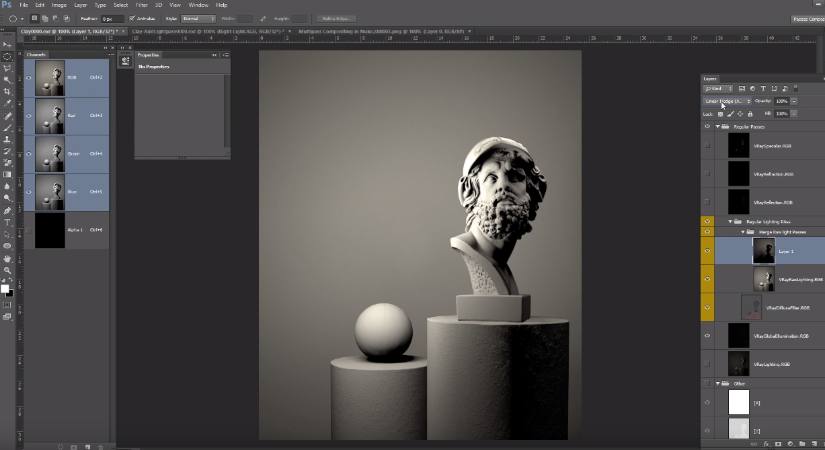 Additional Lighting Passes Using VrayLightSelect tutorial - CGPress