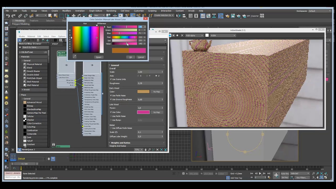 Introduction to Max 2019’s new Advanced Wood shader – CGPress