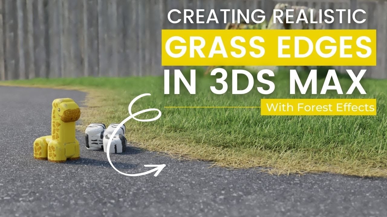Realistic grass edges with Forest Pack tutorial - CGPress